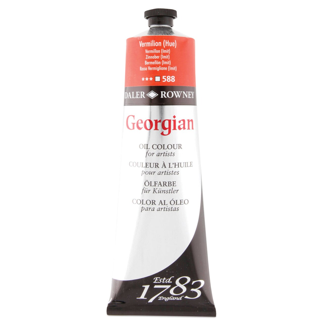 Daler-Rowney Georgian Oil Color - Vermilion Hue, 225 ml tube | Michaels Daler-Rowney Georgian Oil Color - Vermilion Hue, 225 ml tube | Michaels